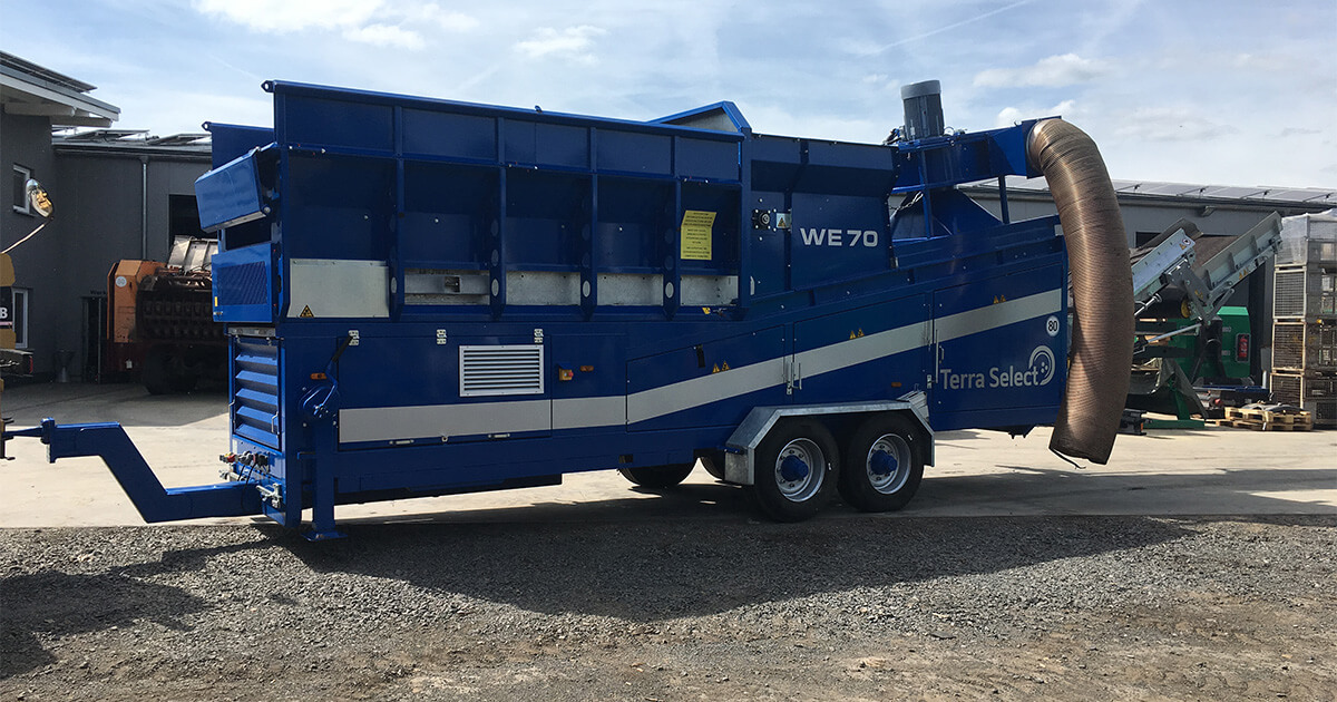 Terra Select WE70 Windsichter | REVITEK - Bau und Recyclingmaschinen